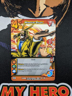 My Hero Academia CCG | x4 Missouri Smash | MHA01 3/180 | 1st Edition ...