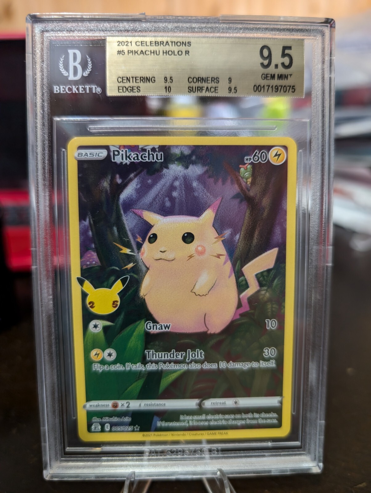 BGS 9.5 Pikachu 005/025 [Celebrations 25th Anniversary] | eBay