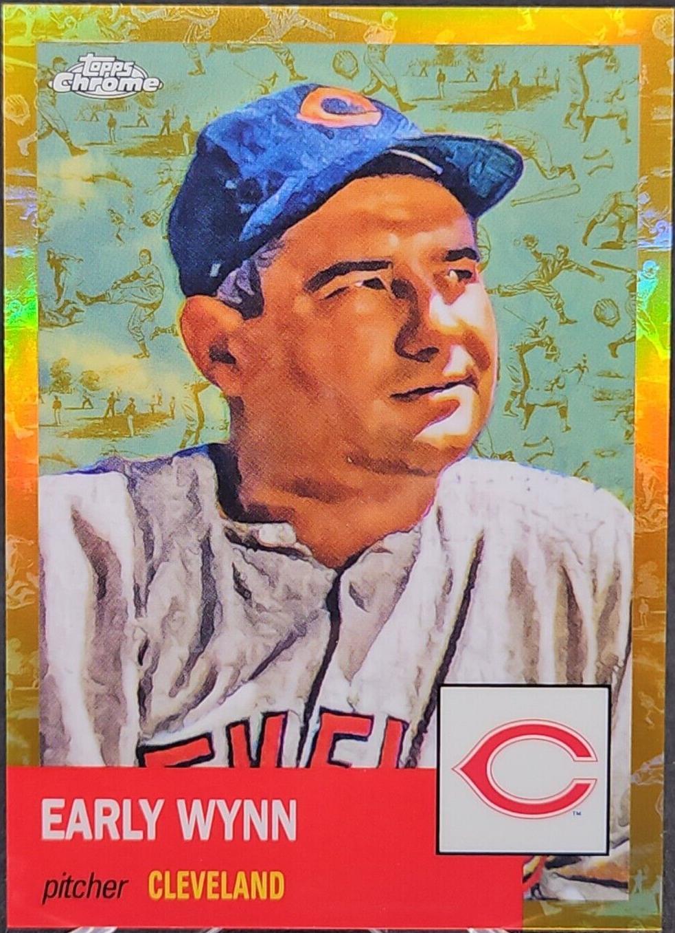2022 Topps Chrome Platinum Anniversary - Early Wynn #210 Platinum Toile ...