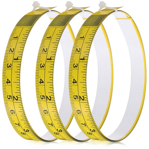 3Pcs Adhesive Tape Measure Self Measuring Tapes Ruler Work | eBay