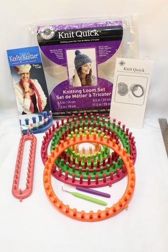 Loops and Threads Knit Quick Knitting 6 Round Looms + Additional ...