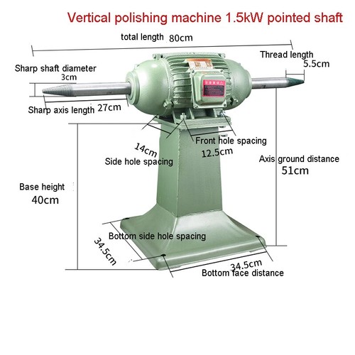 Bench Polishing and Drawing Machine Sanding Machine Double Head Cloth ...