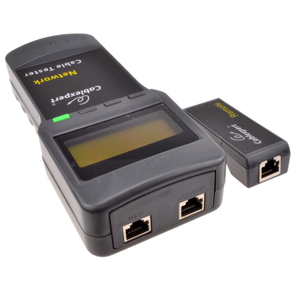 Network Cable Tester RJ45 RJ11/RJ12 BNC Cables Distance/Wiring/Shorts ...