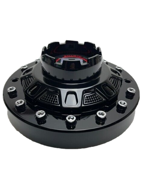 Ballistic Gloss Black Chrome Rivets Wheel Center Cap CAP BL-02 | eBay