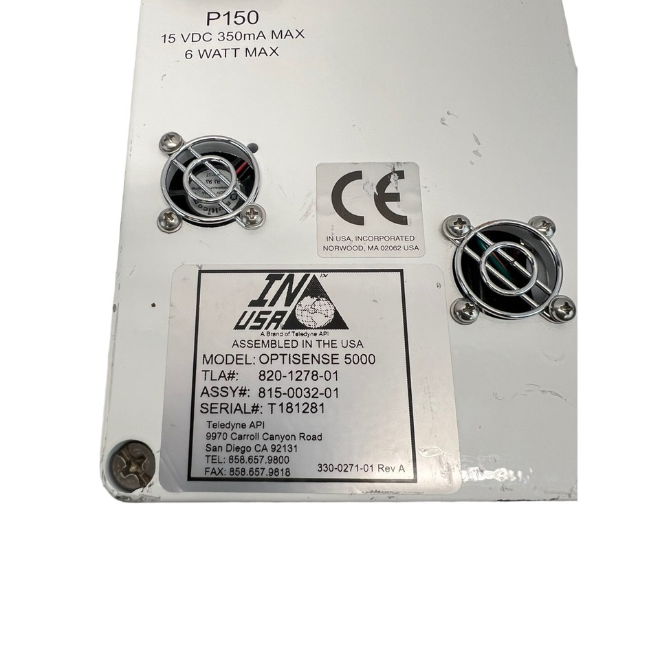 IN USA NDIR OPTI-SENSE 5000 ENDPOINT DETECTOR RS-232 820-1278-01 ...