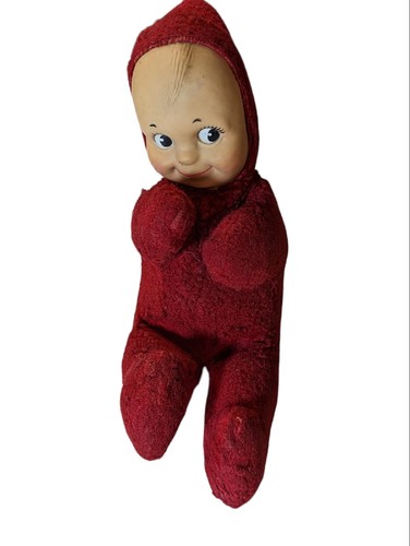 Vintage Knickerbocker KEWPIE Doll Red Rubber Face Doll Plush Toy 10 ...