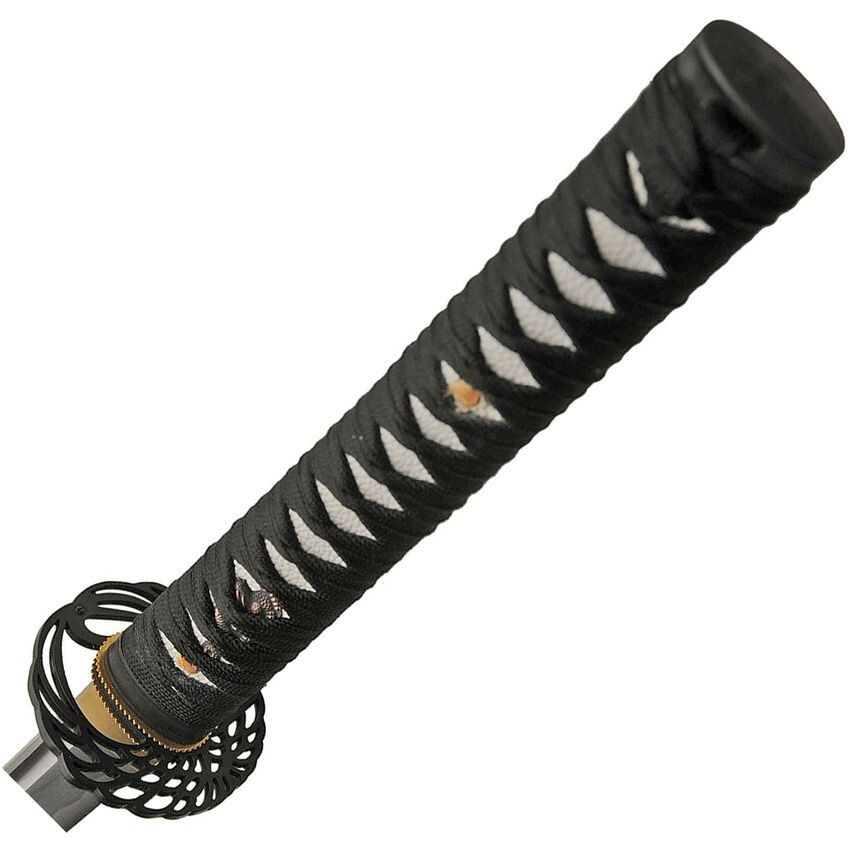 Rite Edge Swirl Samurai Sword 28.25" Brass Blade White / Black Cord ...