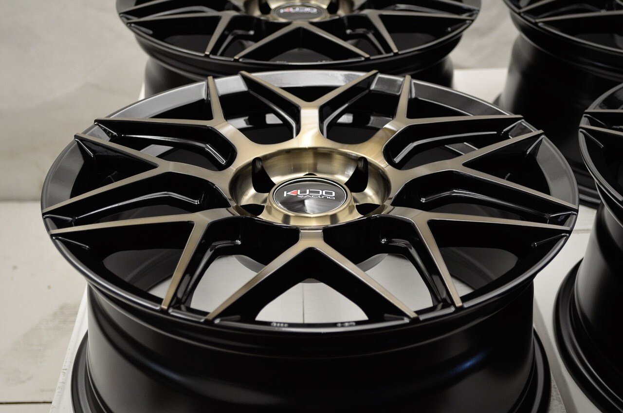 16x7 Bronze Black Wheels Rims 4 Lugs Mazda MX-5 Miata Mini Cooper ...