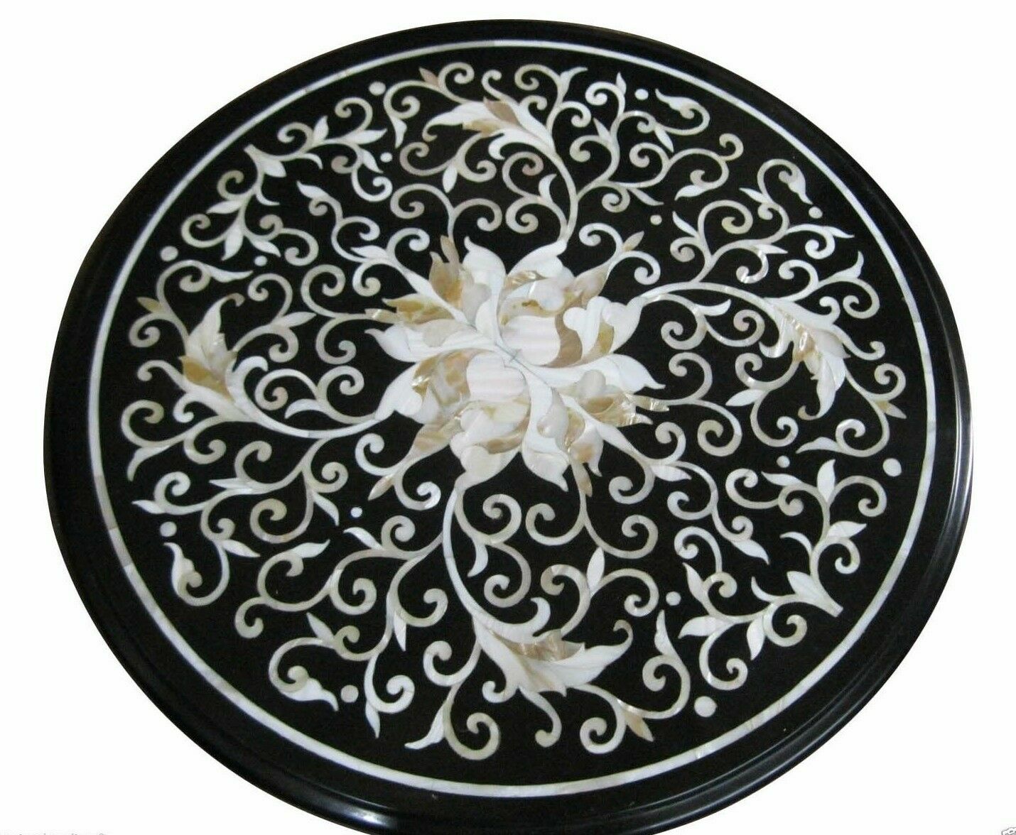 18" Table Marble Inlay Top pietra Dura Home garden dining coffee Decor ...