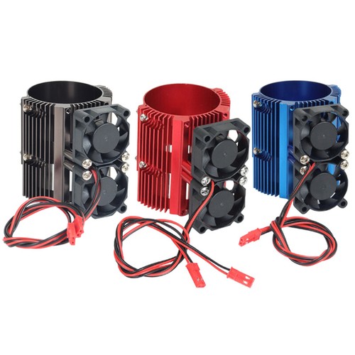 RC Car Dual Fan Motor Heat Sink for 1:8 Motor Traxxas SUMMIT Big S E ...