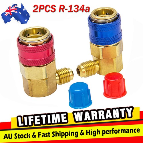 Car R-134a Coupler High Low Adapter AC Air Condition Adjustable Quick ...