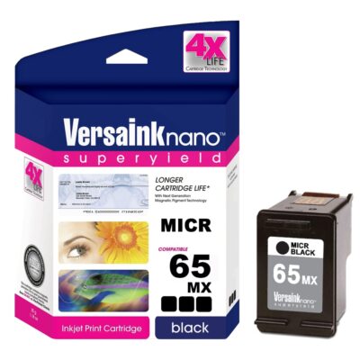 VersaInk-Nano 65 MX Black MICR Ink Cartridge for Check Printing | eBay