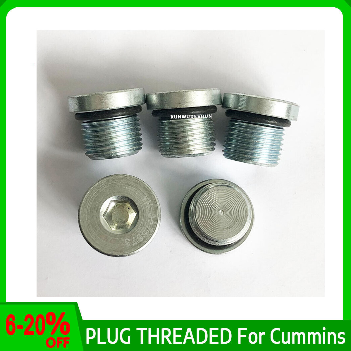 5 PCS PLUG THREADED 3678873 3678791 For Cummins 4B 6B 6C 2003-2017 New ...