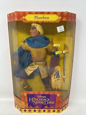 VTG 1995 Disney HUNCHBACK OF NOTRE DAME PHOEBUS DOLL WITH SWORD MATTEL ...