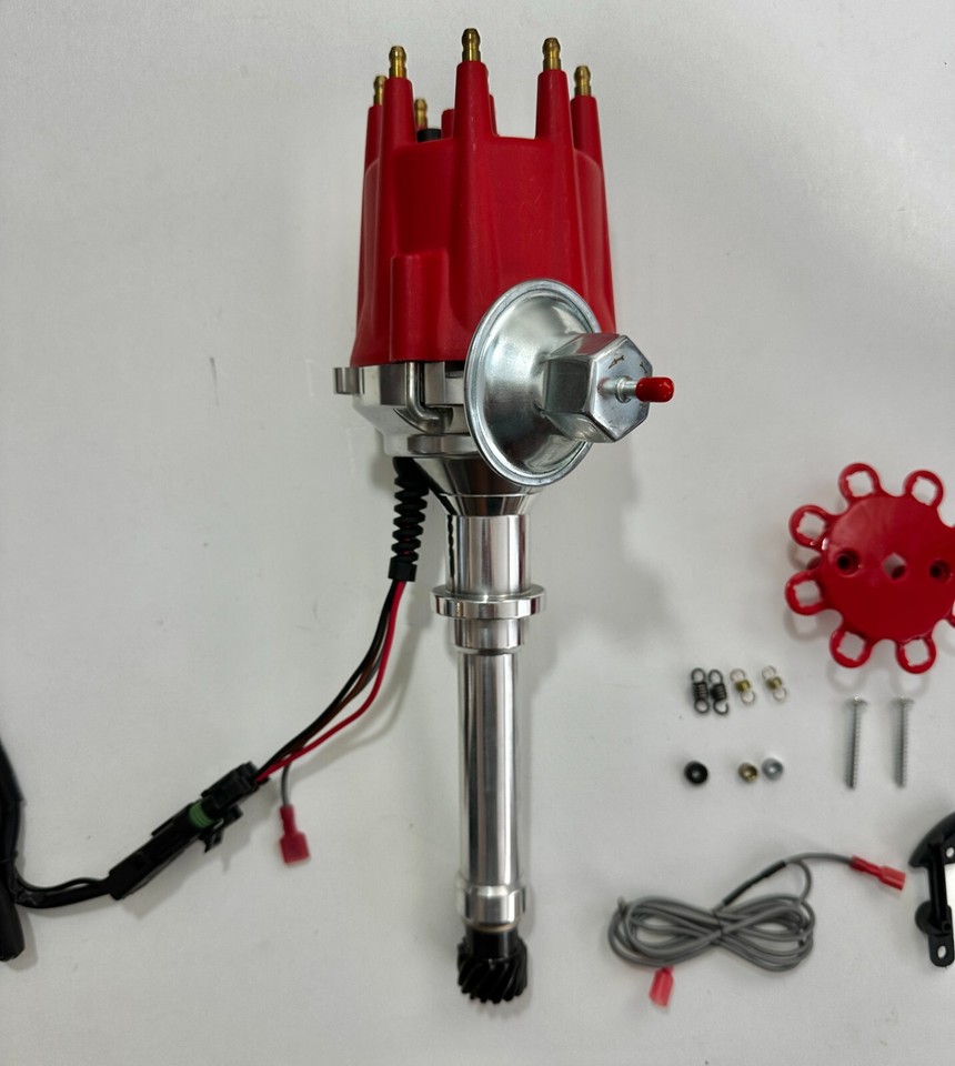 1966-1967 CADILLAC 429 7.0L RED Small Cap HEI Distributor + RED 45,000 ...