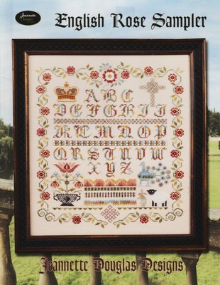 English Rose Sampler by Jeannette Douglas cross stitch pattern | eBay