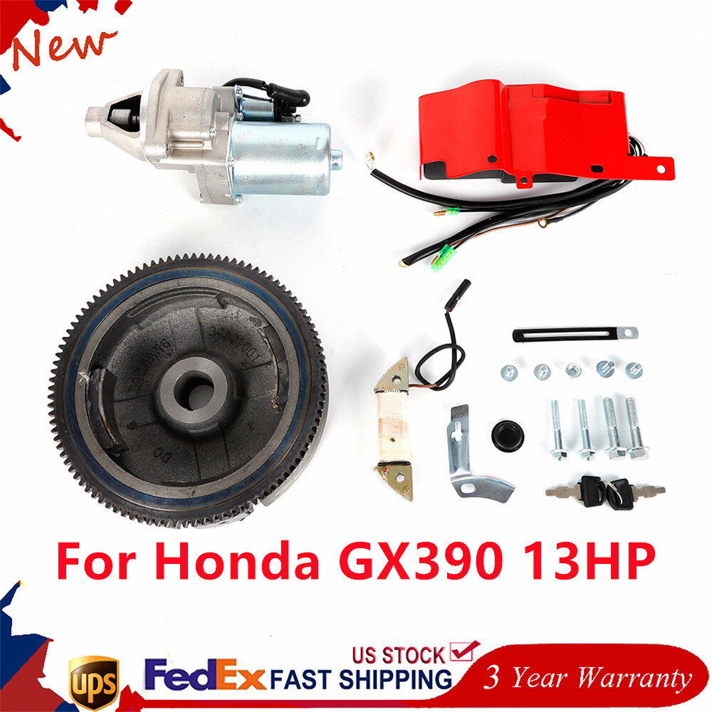Electric Start Kit Flywheel Starter Motor Switch Box Kit For Honda ...