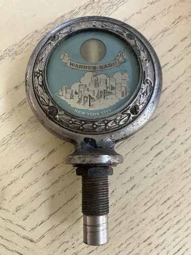 1920 Nash New York City MOTOMETER Radiator Gauge Badge Emblem Ornament ...