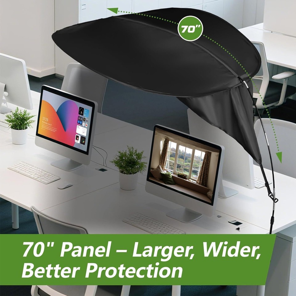 Cubicle Shade Large Office Privacy Shade Cubicle Desk Light Shield | eBay