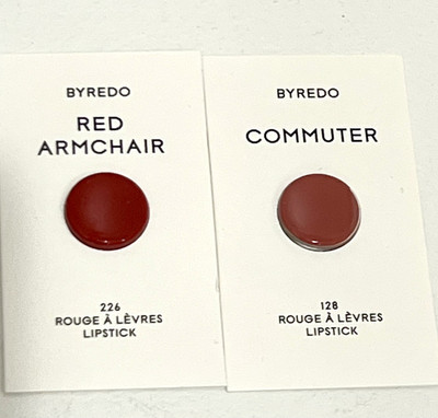 Byredo RED ARMCHAIR & COMMUTER LIPSTICK Samples | eBay