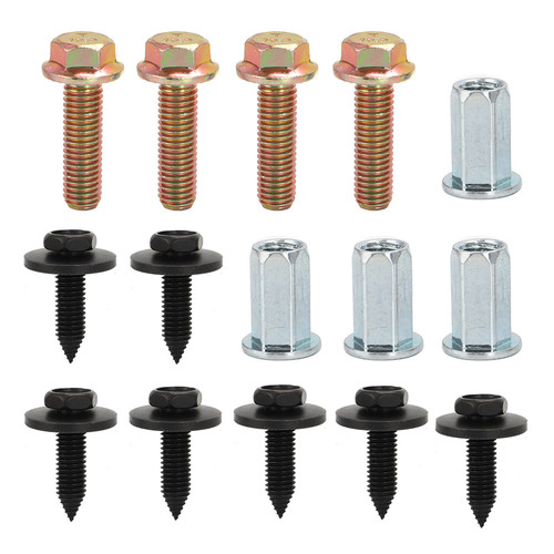 For Jeep Wrangler JT JL Front Bumper Skid Plate Bolts Nutserts Rivet ...