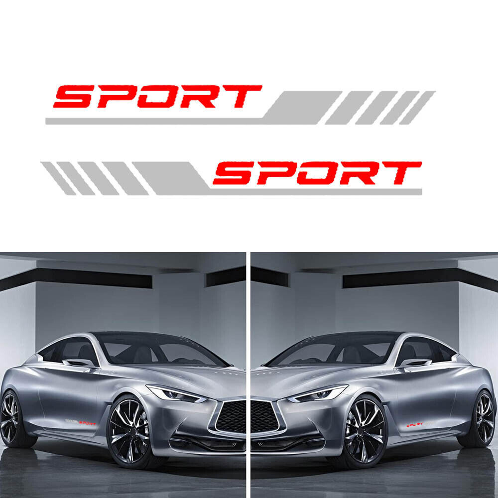 1 Pair Car Door Side Sport Decals Vinyl Decor Car Styling Stickers ...