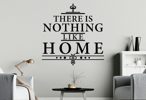 There Is Nothing Like Home Vinyl Wall Art Quote Phrase Custom Decal ...