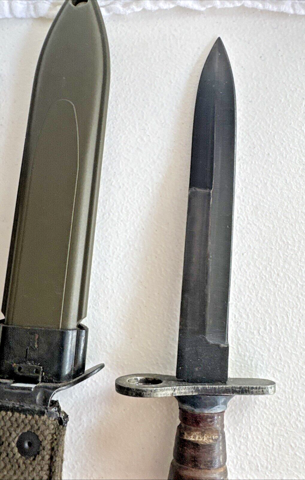 U.S.M8A1 Germany Bayonet for M-1 Carbine & USM8A1 Scabbard W/ Display ...