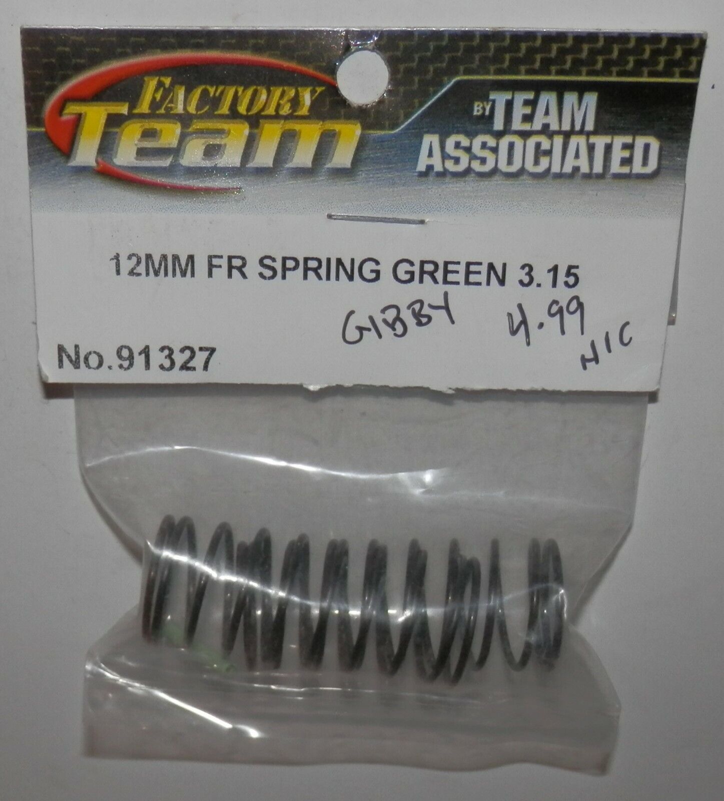 Team Associated 12mm FR Spring Green 3.15 #91327 NIP | eBay