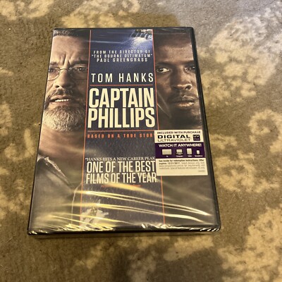 Captain Phillips (DVD, 2013) New Sealed Tom Hanks Pirates Commentary ...