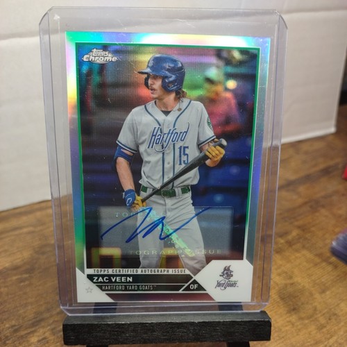 2023 Topps Pro Debut Baseball Auto Chrome Refractor PDC-140 Zac Veen ...