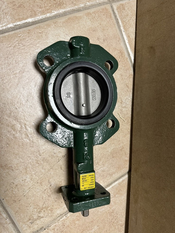 Centerline 55 Series 200 3” Butterfly Valve 4-Bolt Wafer 200 Psi CI ...