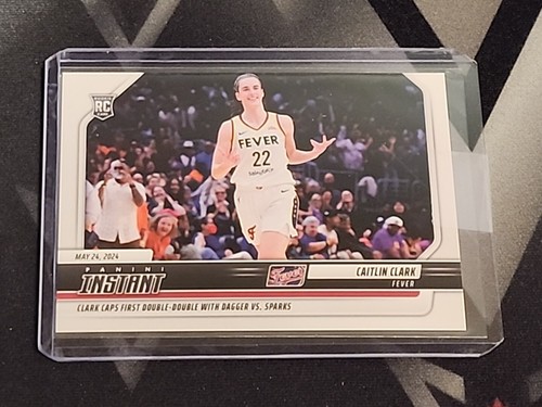 Caitlin Clark RC 2024 Panini Instant Rookie Card #28 First Double ...