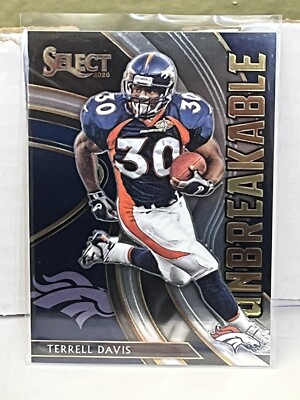 2020 Panini Select Unbreakable #U20 Terrell Davis Denver Broncos ...