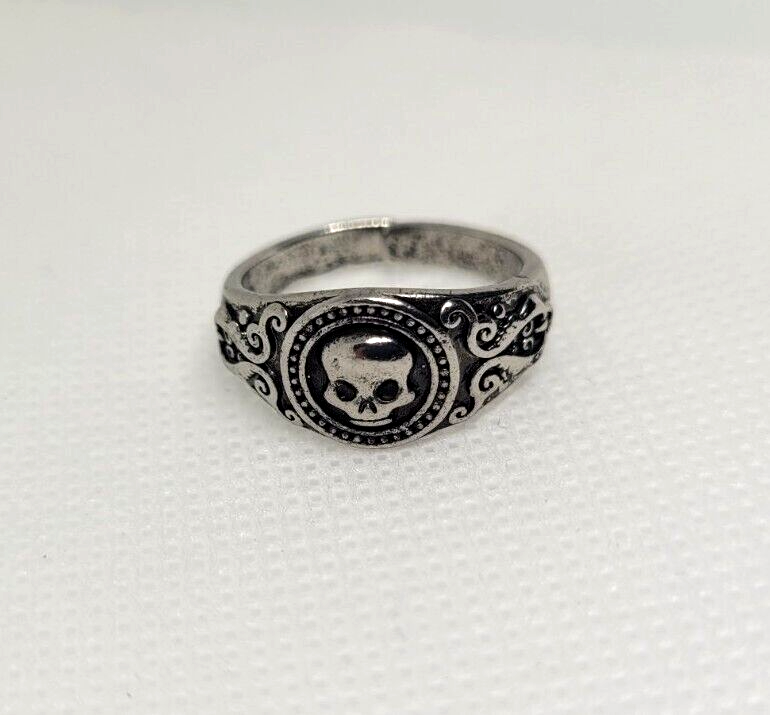 Haunted Doll Active Spirit Demon Skull Native American Silver Ring ...