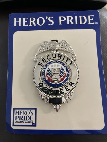 Security Guard Badge HERO’S PRIDE “Liberty Justice for All”. HAT BADGE !!!! | eBay