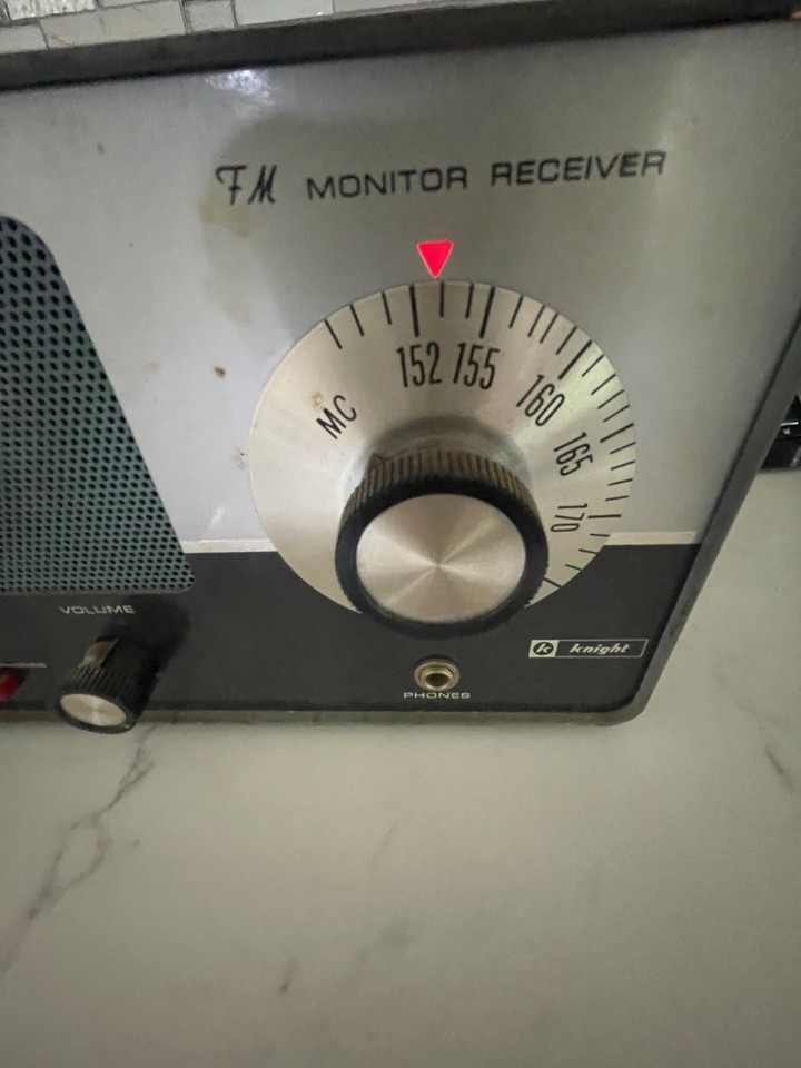 VTG Knight Allied KG-220 FM Monitor Receiver Tube Radio POWERS ON | eBay