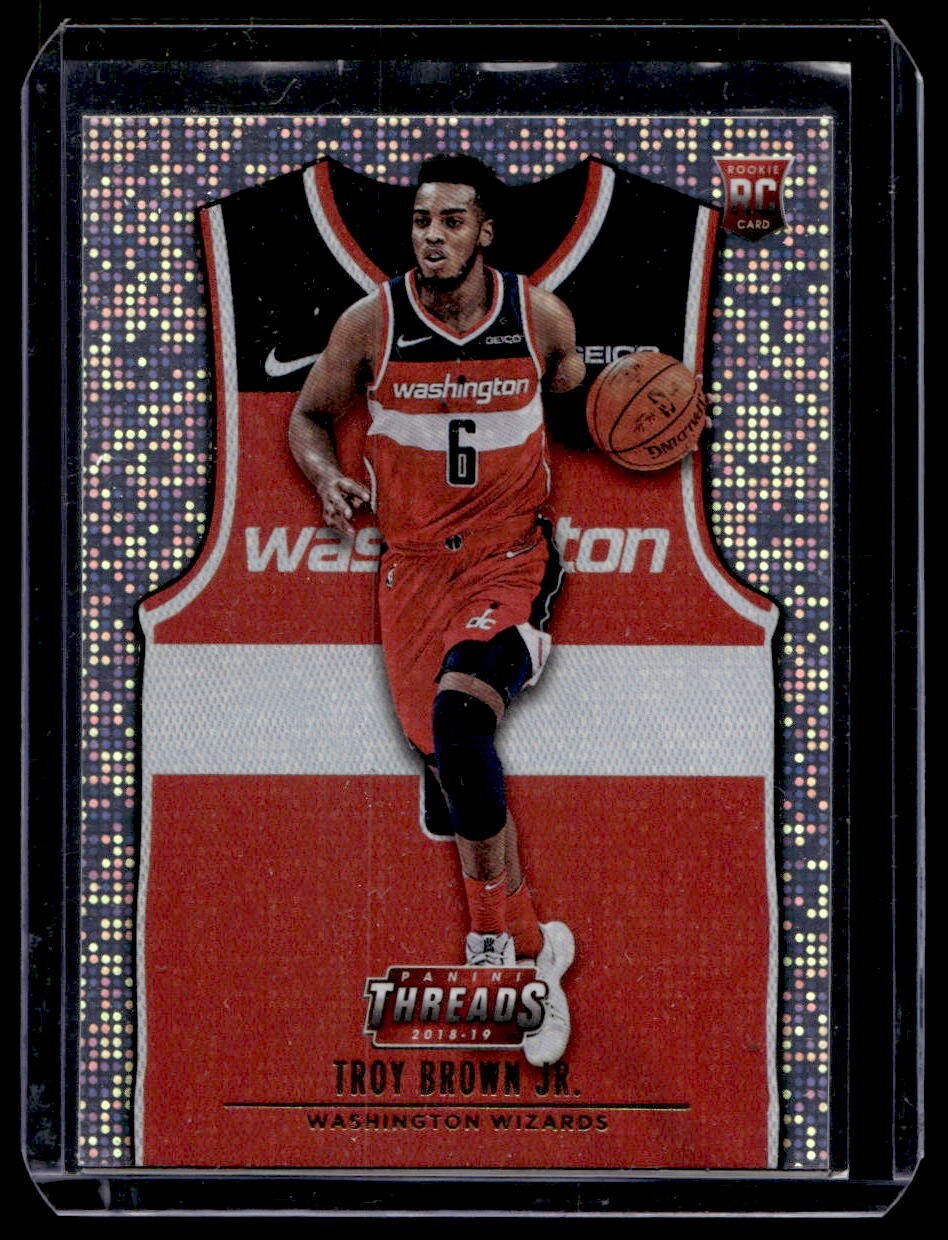 2018-19 Panini Threads Troy Brown Jr. Dazzle Rookies Icon Jersey RC ...