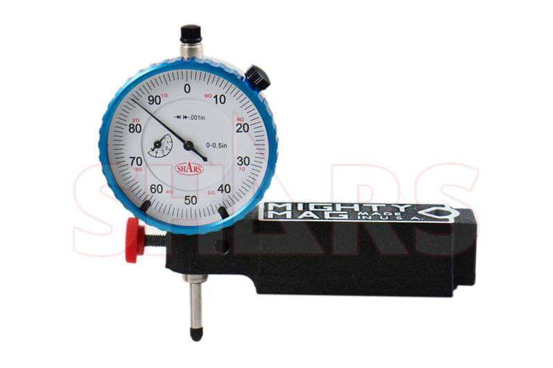 Mighty Mag 400-1 Universal Magnetic Base + 0-0.5" Dial Indicator USA P ...