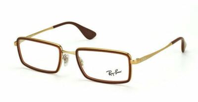 Authentic Ray Ban Eyeglasses RB6336 2858 Brown Gold Frames 51MM Rx-ABLE ...