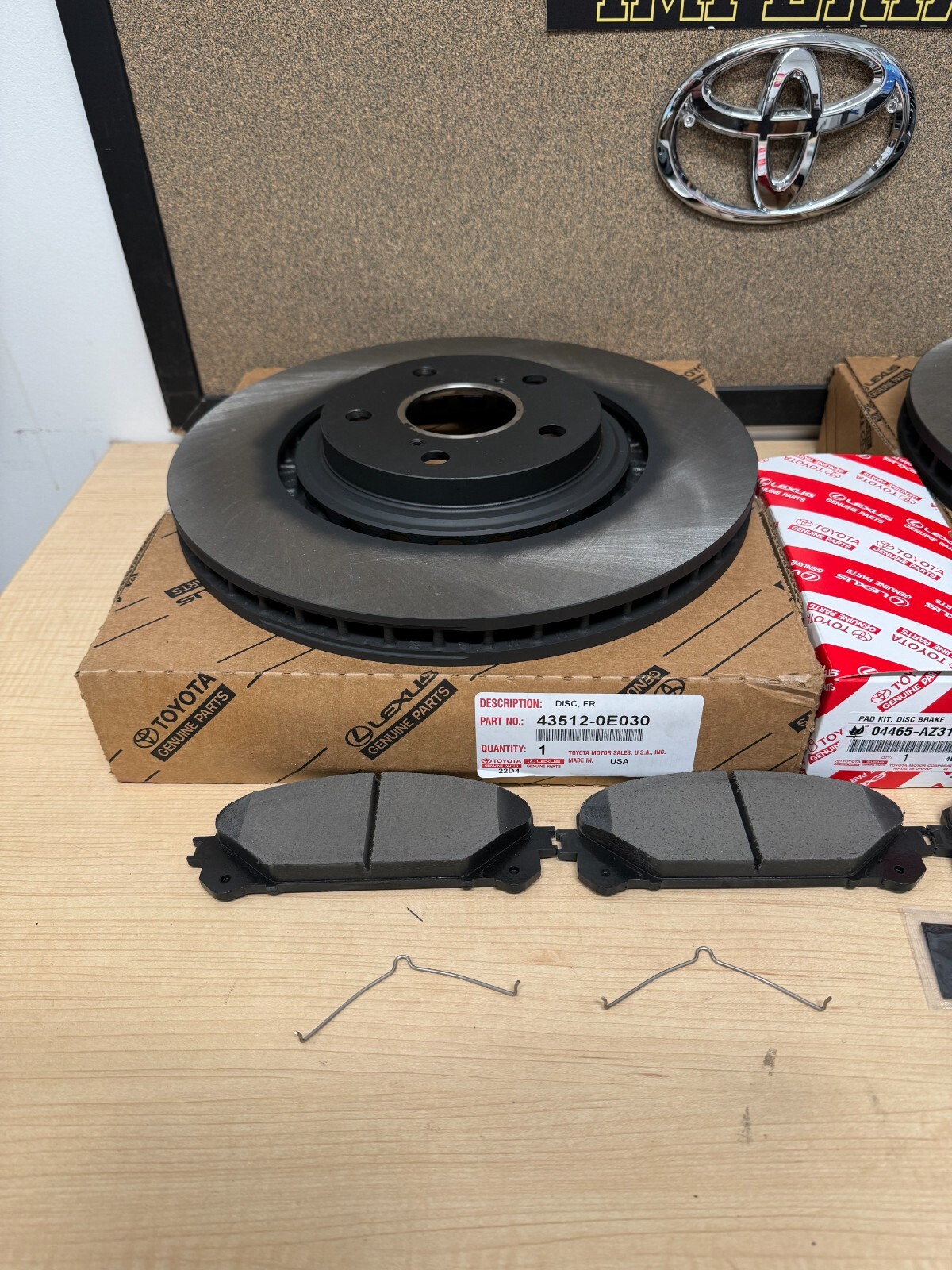 2010-2015 LEXUS RX350 RX450H OEM GENUINE FRONT BRAKE ROTORS, TCMC PADS ...