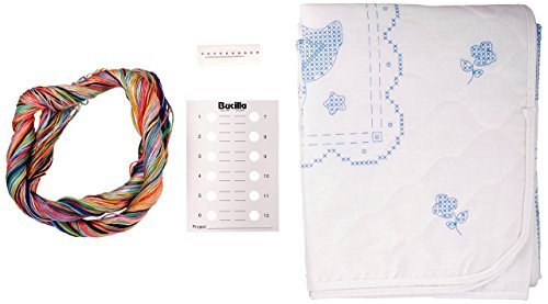 Bucilla Stamped Cross Stitch Crib Cover Kit 34 by 43-Inch 40787 Babies ...