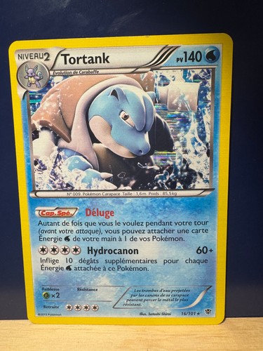 Carte Pokémon -Tortank 16/101 Holo - Promo Noir & Blanc Explosion ...