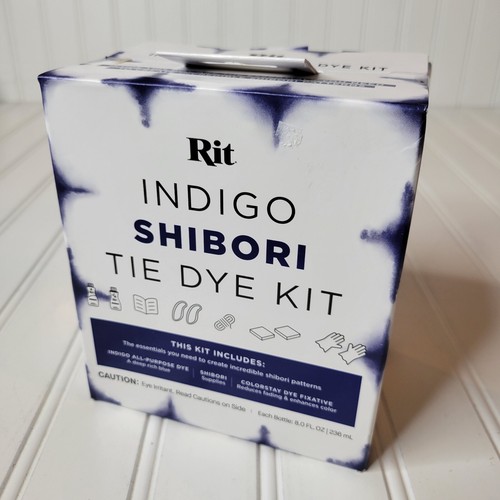 Rit Indigo Shibori Tie Dye Kit, DIY Colorstay, Craft Project NEW in Box ...