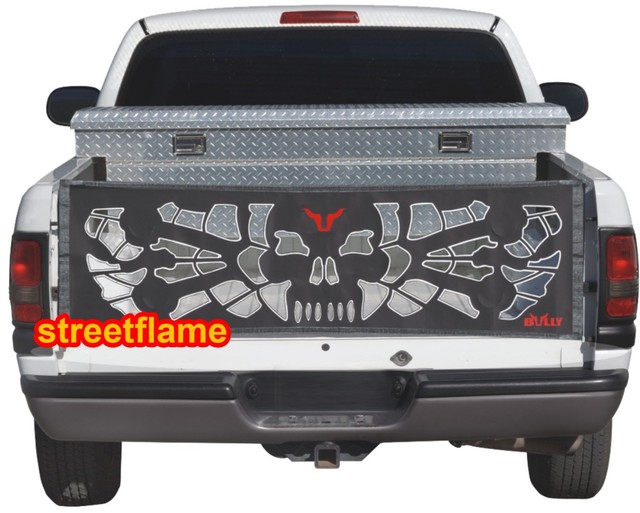 Bully Skull Full Size Truck Tailgate Net for Chevy C/k Dodge RAM 1500 ...