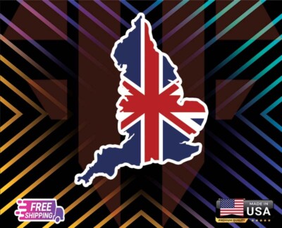 UNITED KINGDOM FLAG MAP , STICKER, DECAL, 6 YR VINYL TRUCK CA+ FREE ...