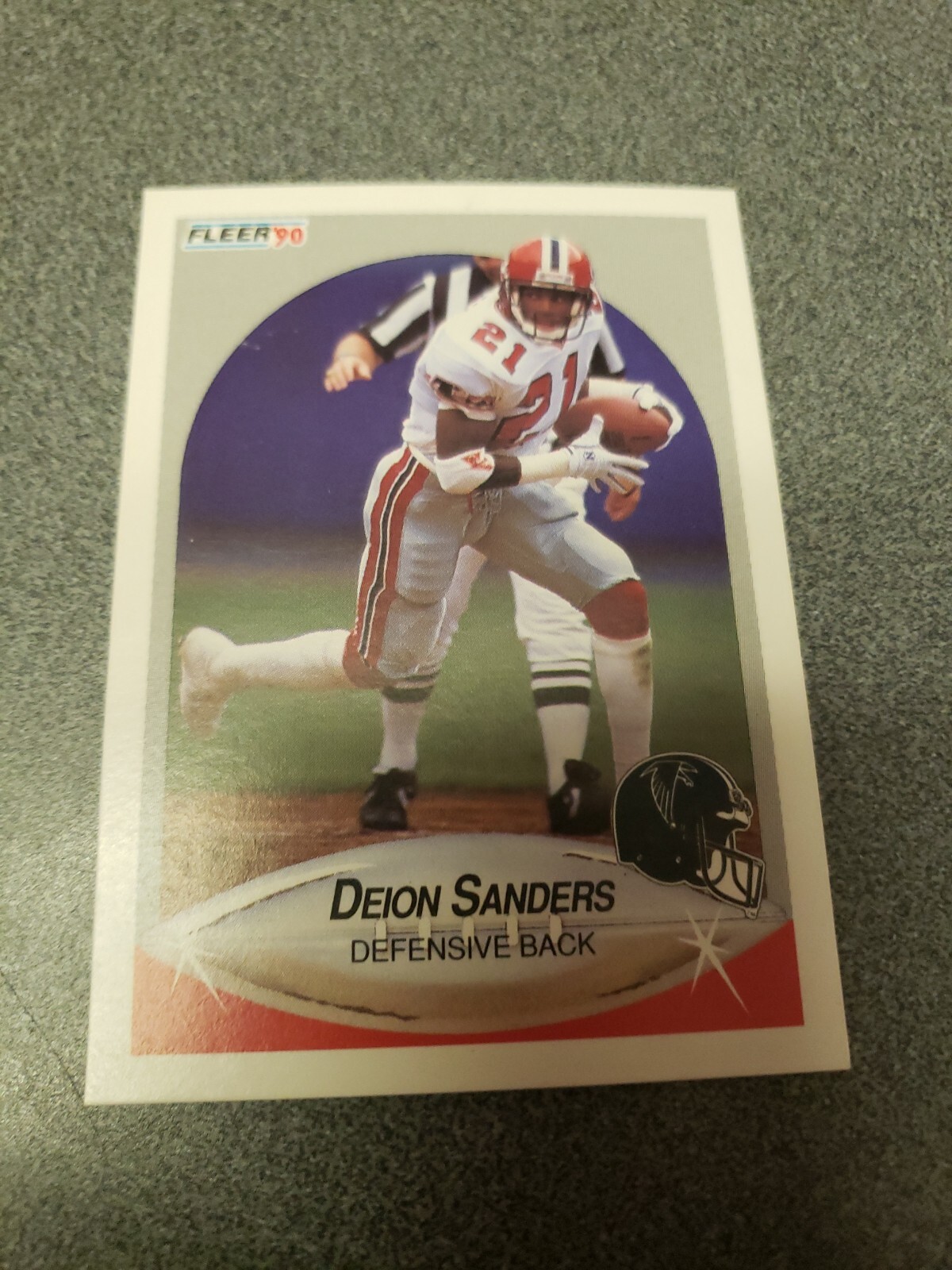 1990 Fleer Deion Sanders #382 Atlanta Falcons Card! D38 | eBay
