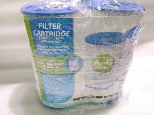 Summer Waves 3 Pack TYPE A or C Pool Replacement Filter Cartridge ...