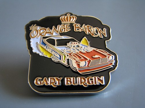 GARY BURGIN ORANGE BARON FORD MUSTANG II FUNNY CAR NHRA DRAG RACING HAT ...