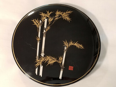 Vintage OMC Japanese Round Box with 6 Plastic Inserts: 14" in Diameter ...